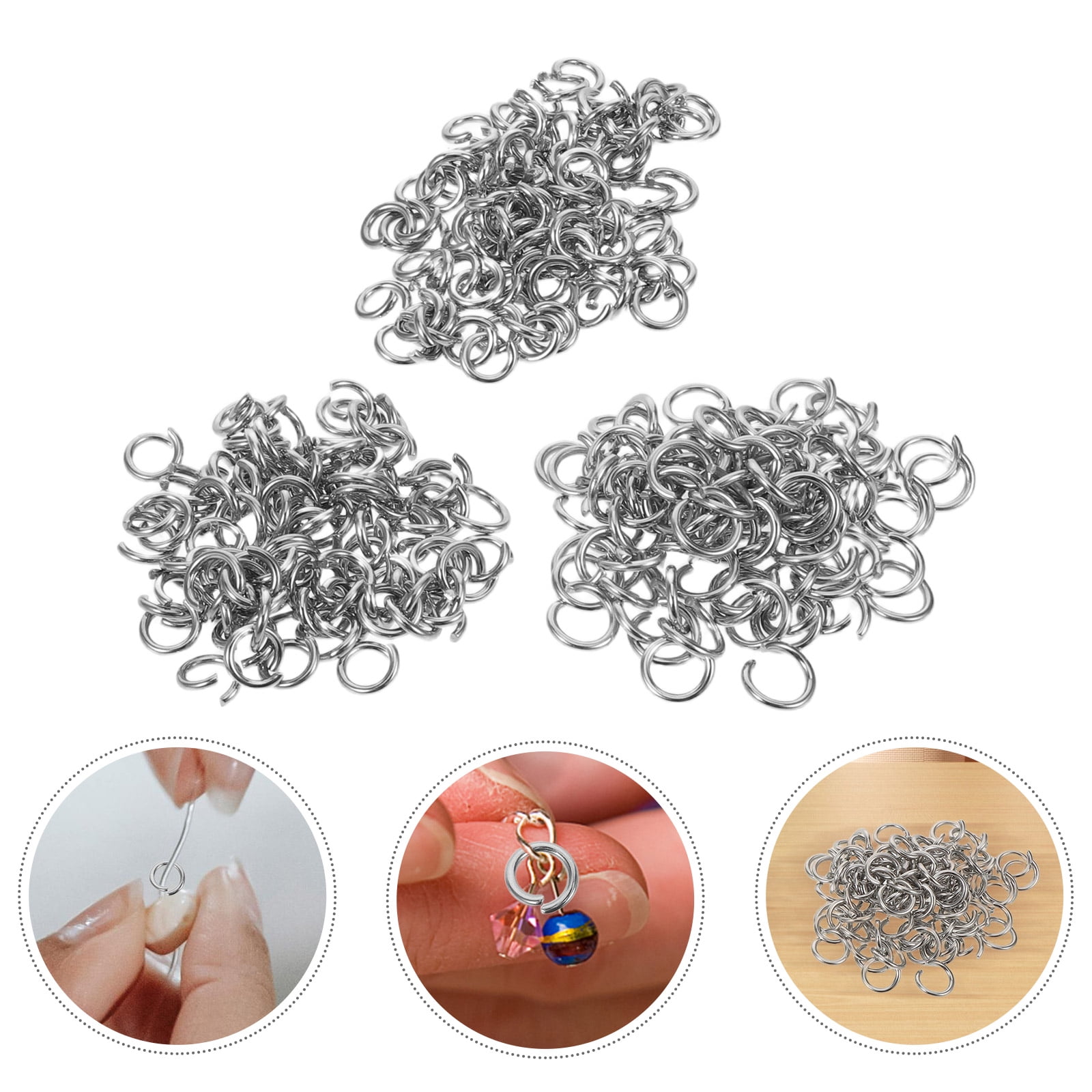 AURARMLET Durable Stainless Steel Split Rings for Necklace Repair and ...