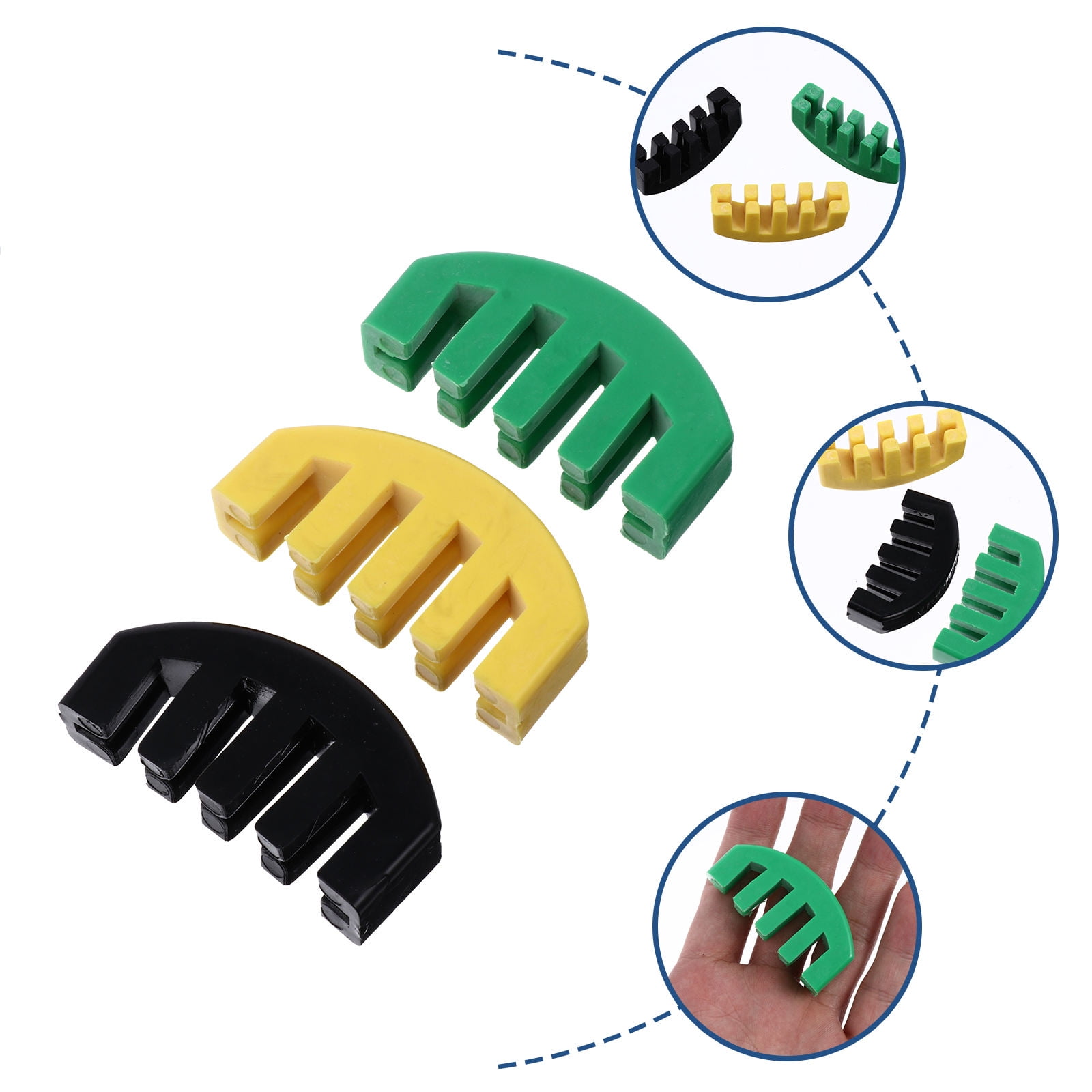 AURARMLET 3Pack Rubber Violin Mute for Practice Sessions Reduce Volume ...