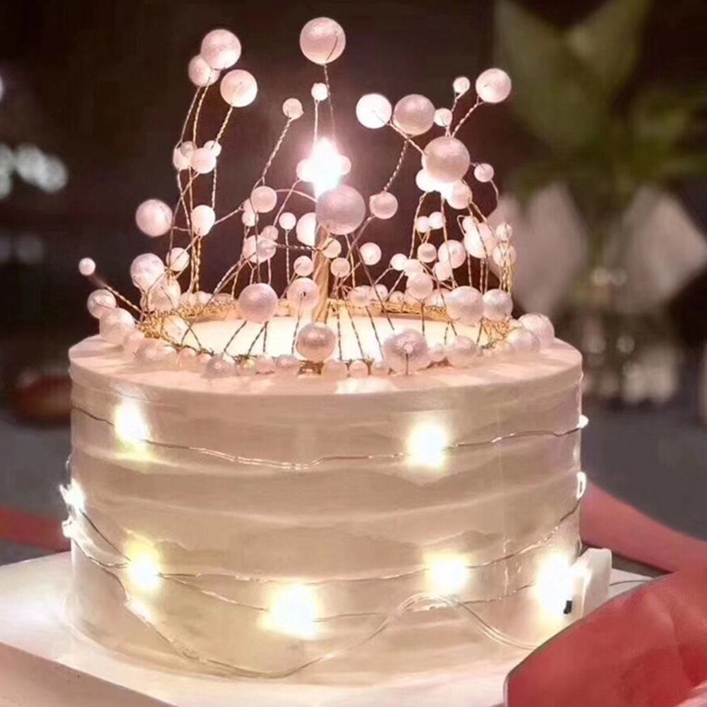 AURARMLET 3Pcs Delicate Design Metal Cake Crown Toppers for Dessert and ...