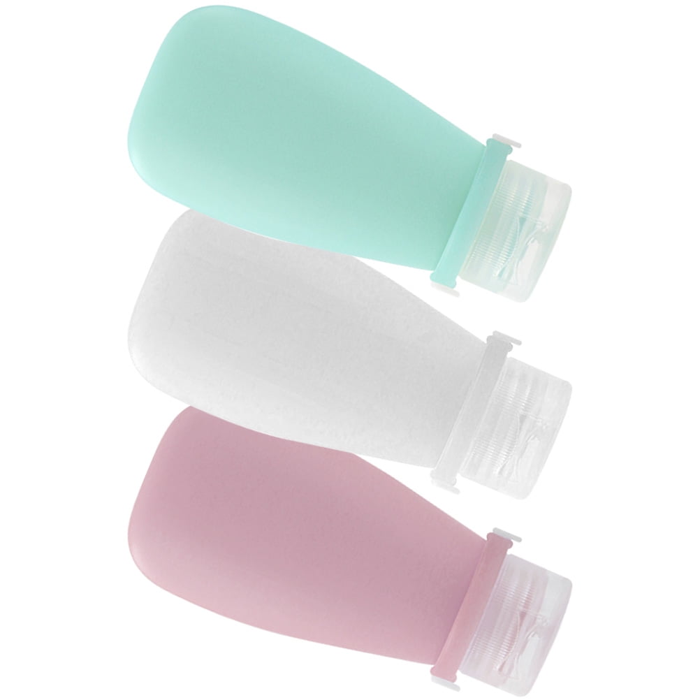 AURARMLET 3-Pack Empty Silicone Squeeze Bottles for Lotion Travel Size ...