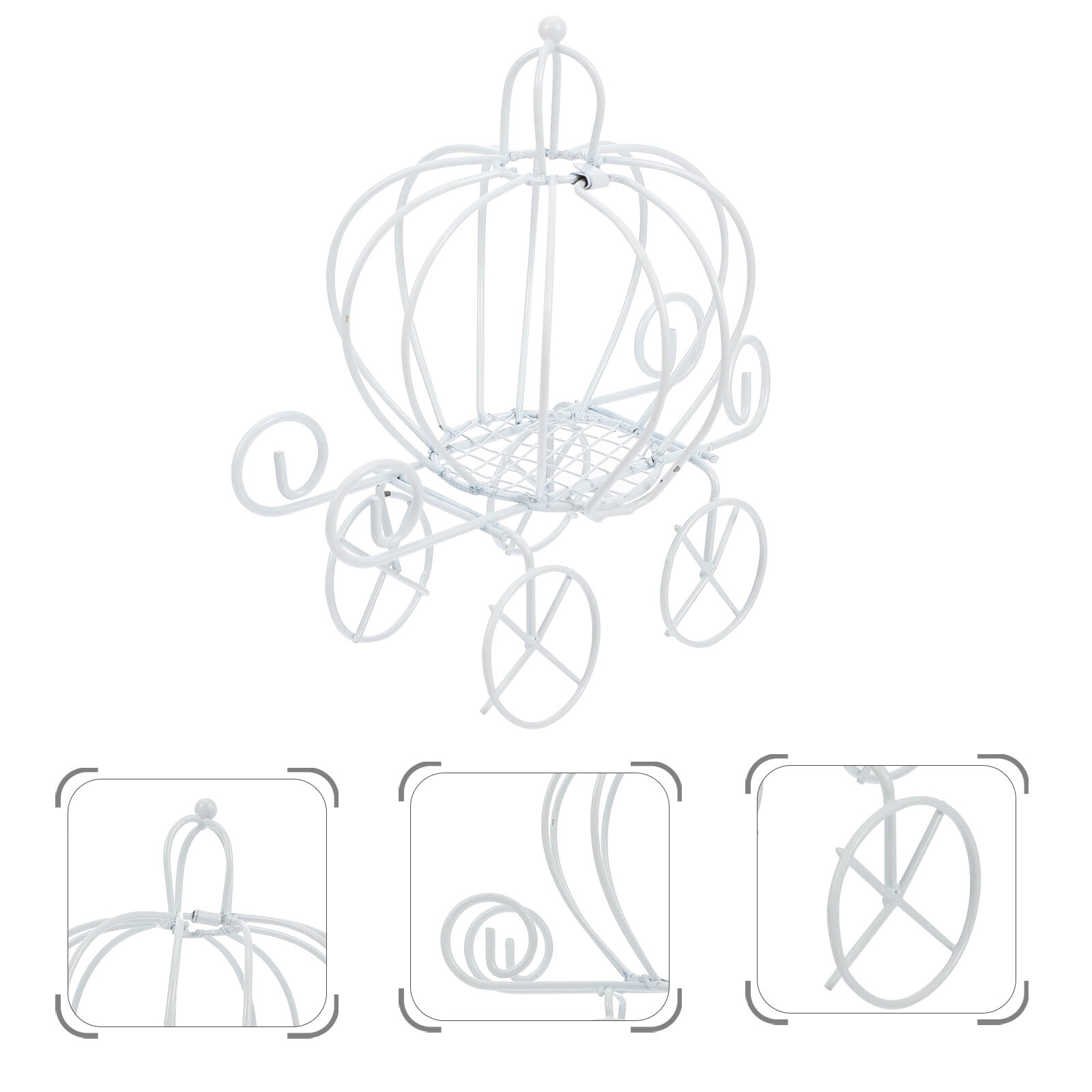 AURARMLET 3Pcs White Iron Candy Favor Box For Wedding And Baby Shower ...