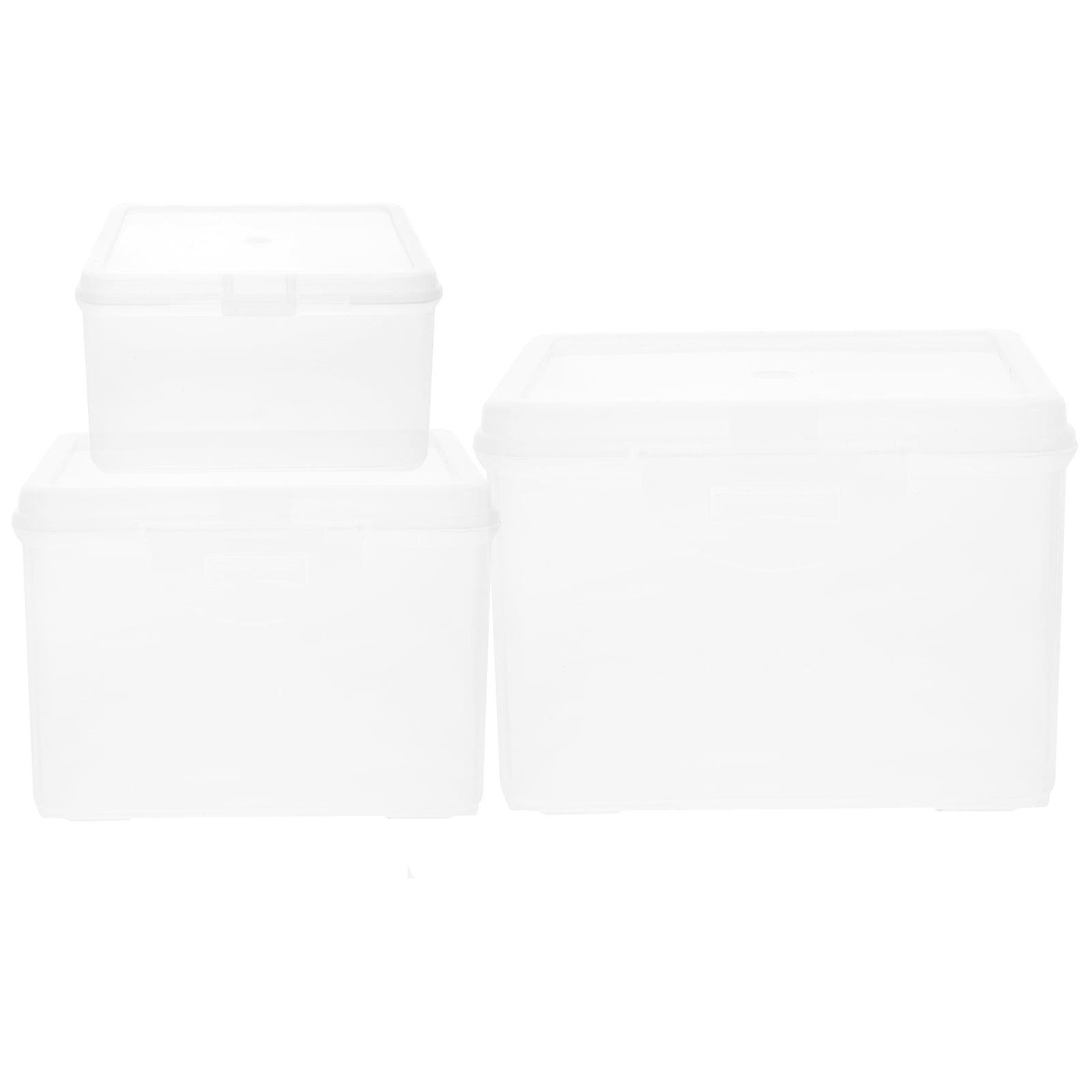 AURARMLET Paperwork Storage Box Desktop Organizer Transparent Plastic ...