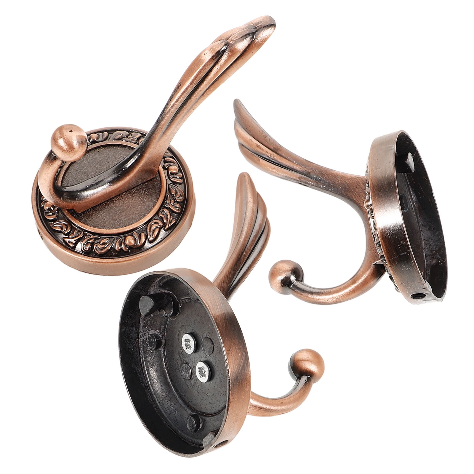 AURARMLET 3Set Decorative Coat Hooks Rose Gold Zinc Alloy Organizer ...