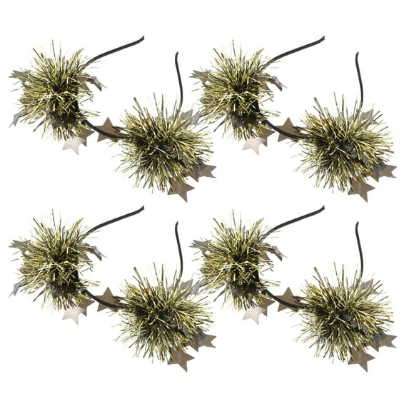 AURARMLET 4 Pcs Tinsel Headband with Glitter Star Headbands for Women ...