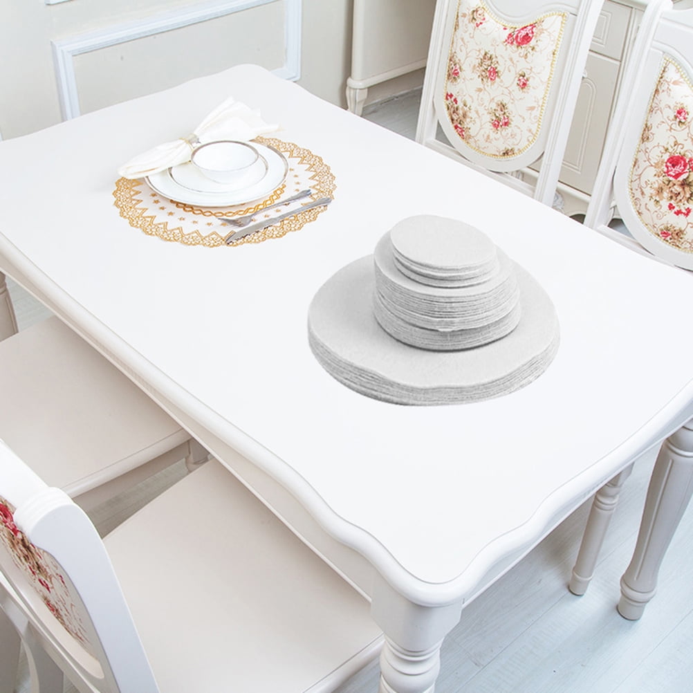 AURARMLET 48PCS Minimalist Modern Table Place Mats Grey for Wood Table ...