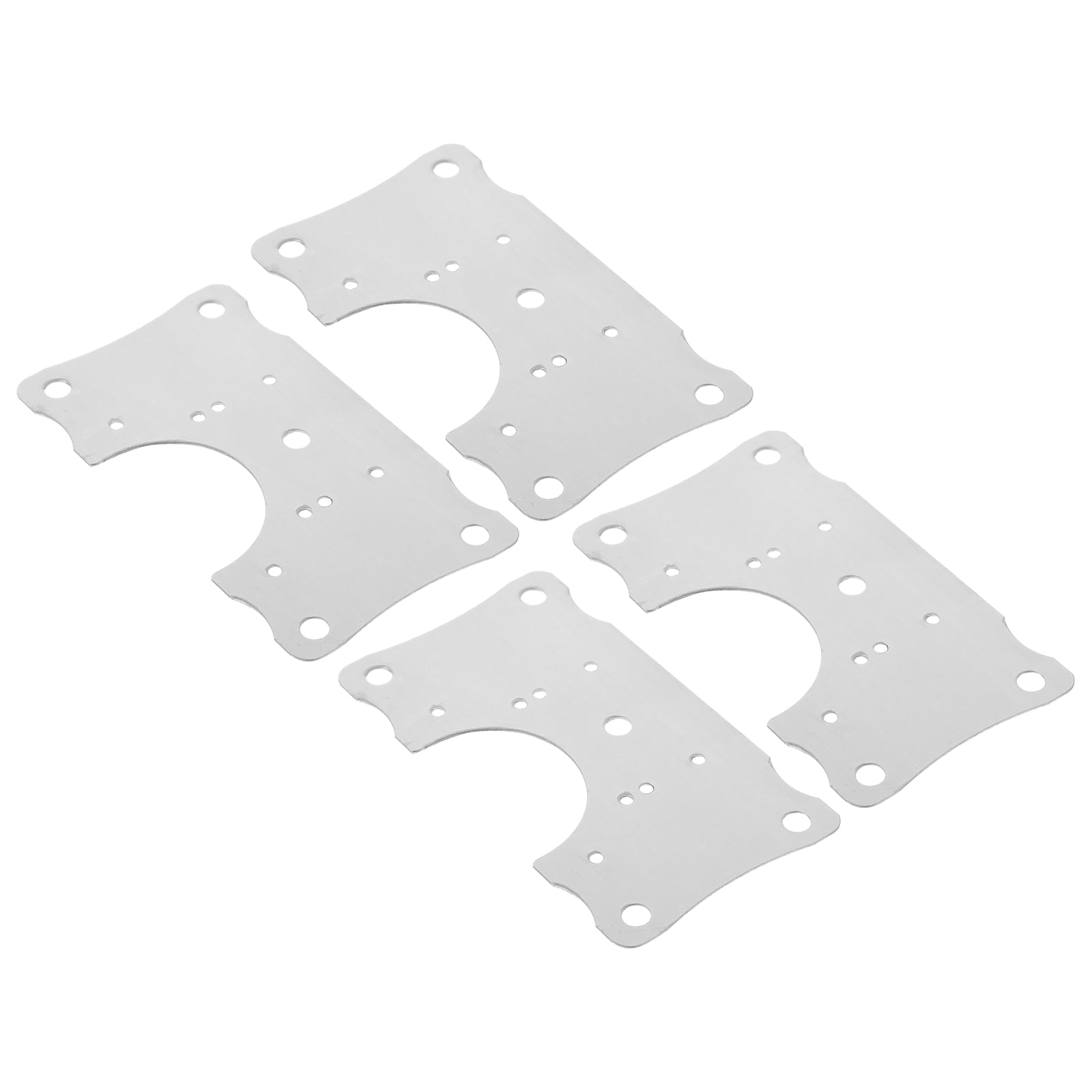 AURARMLET Mending Plates Silver Stainless Steel for Cabinet Hinges 4Pcs ...