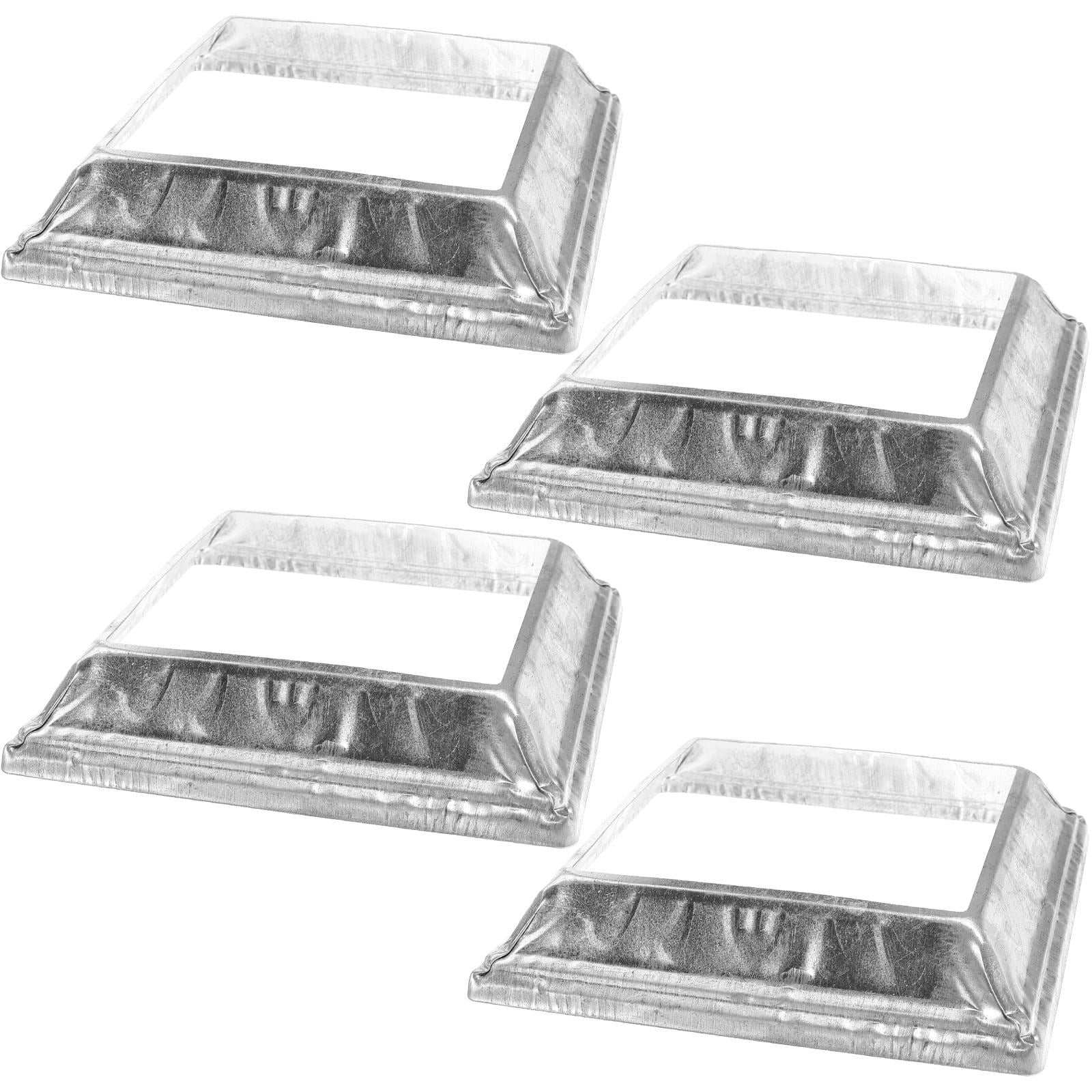 AURARMLET 4Pcs Heavy Duty Iron Deck Post Bases for Railing Support ...