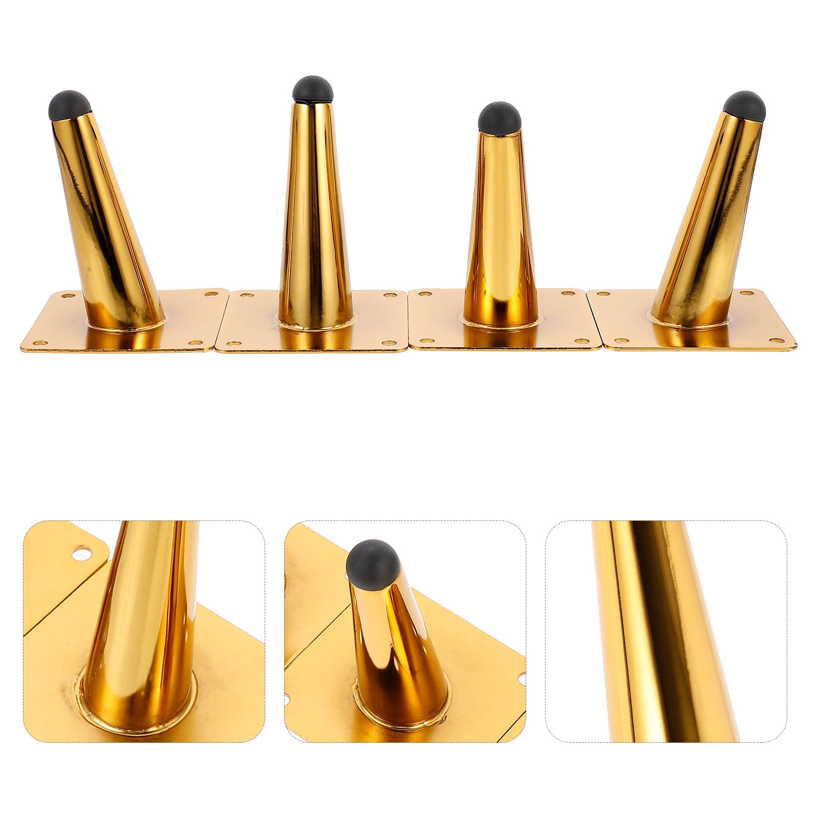 AURARMLET 4Pcs Metal Tea Table Leg Support Feet Adjustable Sofa Cabinet ...