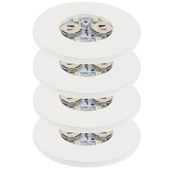 AURARMLET 4Pcs White LED Coasters for Drinks with Fine Texture and Long ...