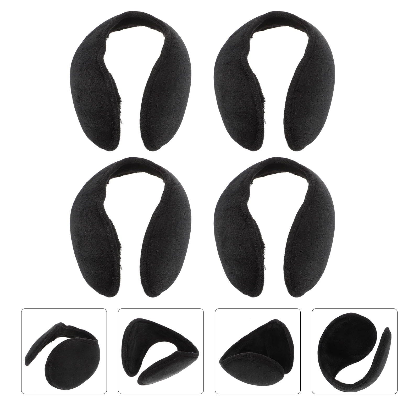 AURARMLET 4Set Men's Ear Muffs Plush Compact Design Winter Season ...