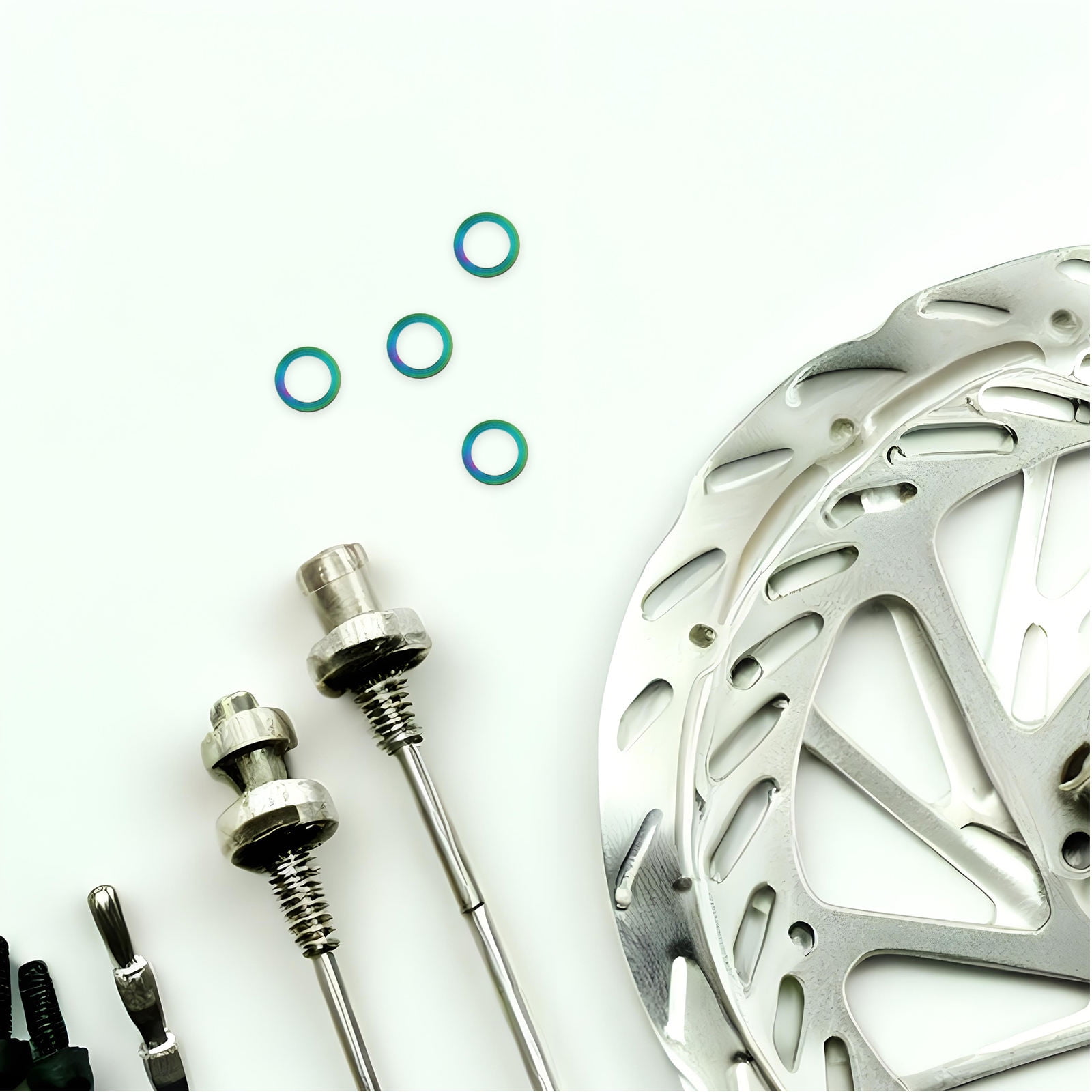 AURARMLET 4pcs Bike Cup Headset Spacer Titanium Alloy Multi Screw ...