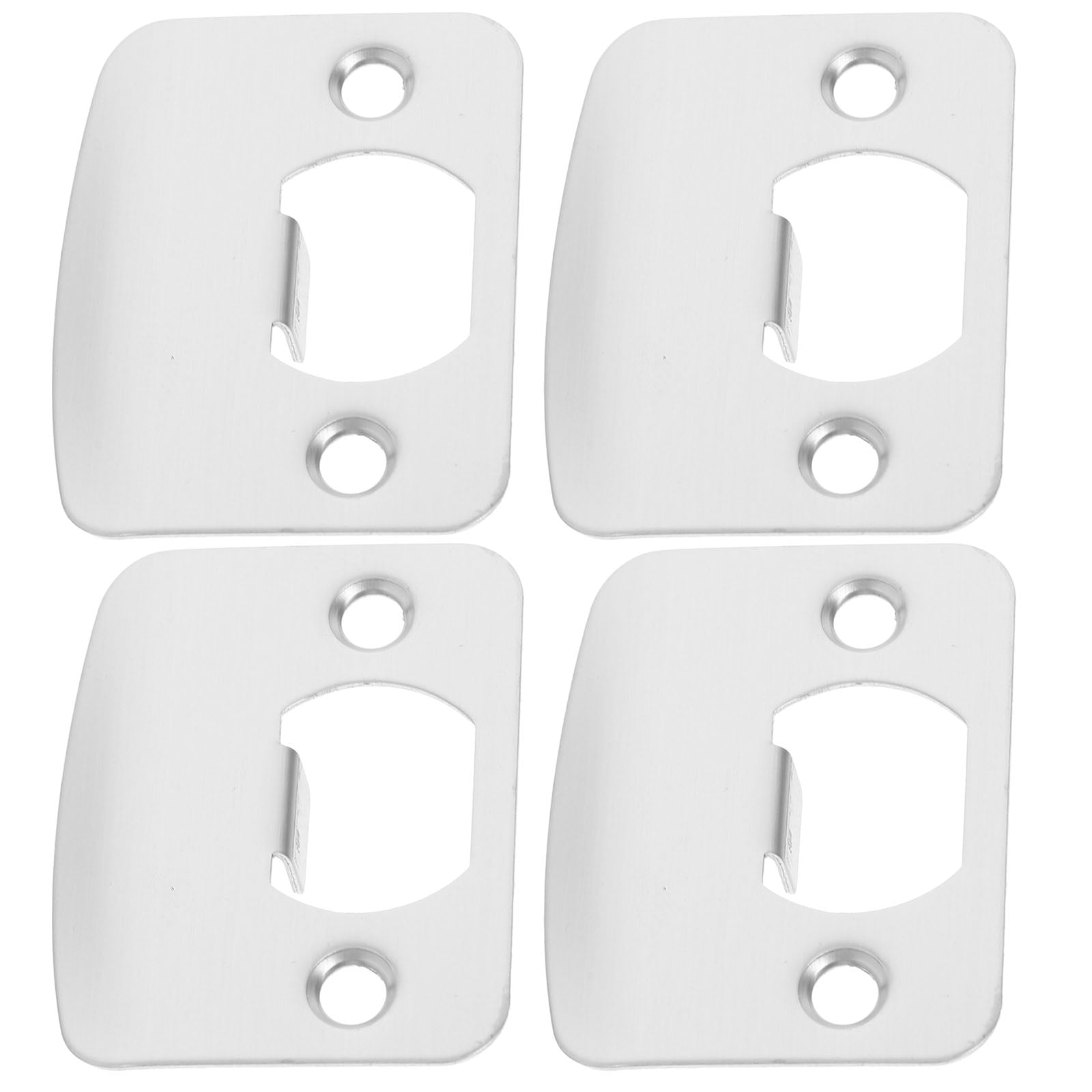 AURARMLET door deadbolt strike plate metal latch plate for lock silver ...