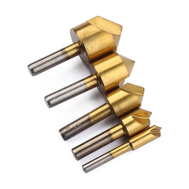 AURARMLET 5 Pcs Titanizing Craftwork Deburring Bit for Countersink ...