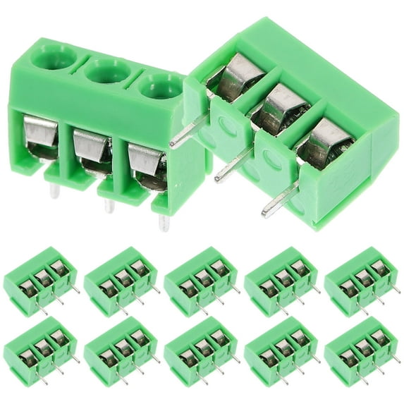 AURARMLET 50Pcs Dark Green Insulating Wire Terminal Block Connectors ...