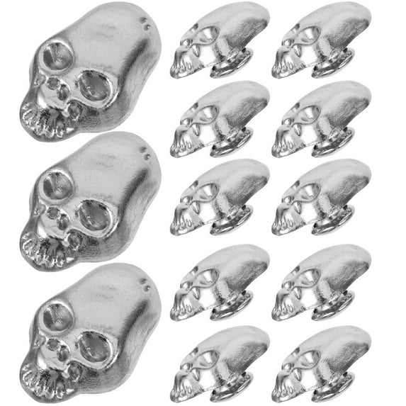 AURARMLET 50Pcs Silver Skull Rivet Kit Punk Style Decorative Crafting ...