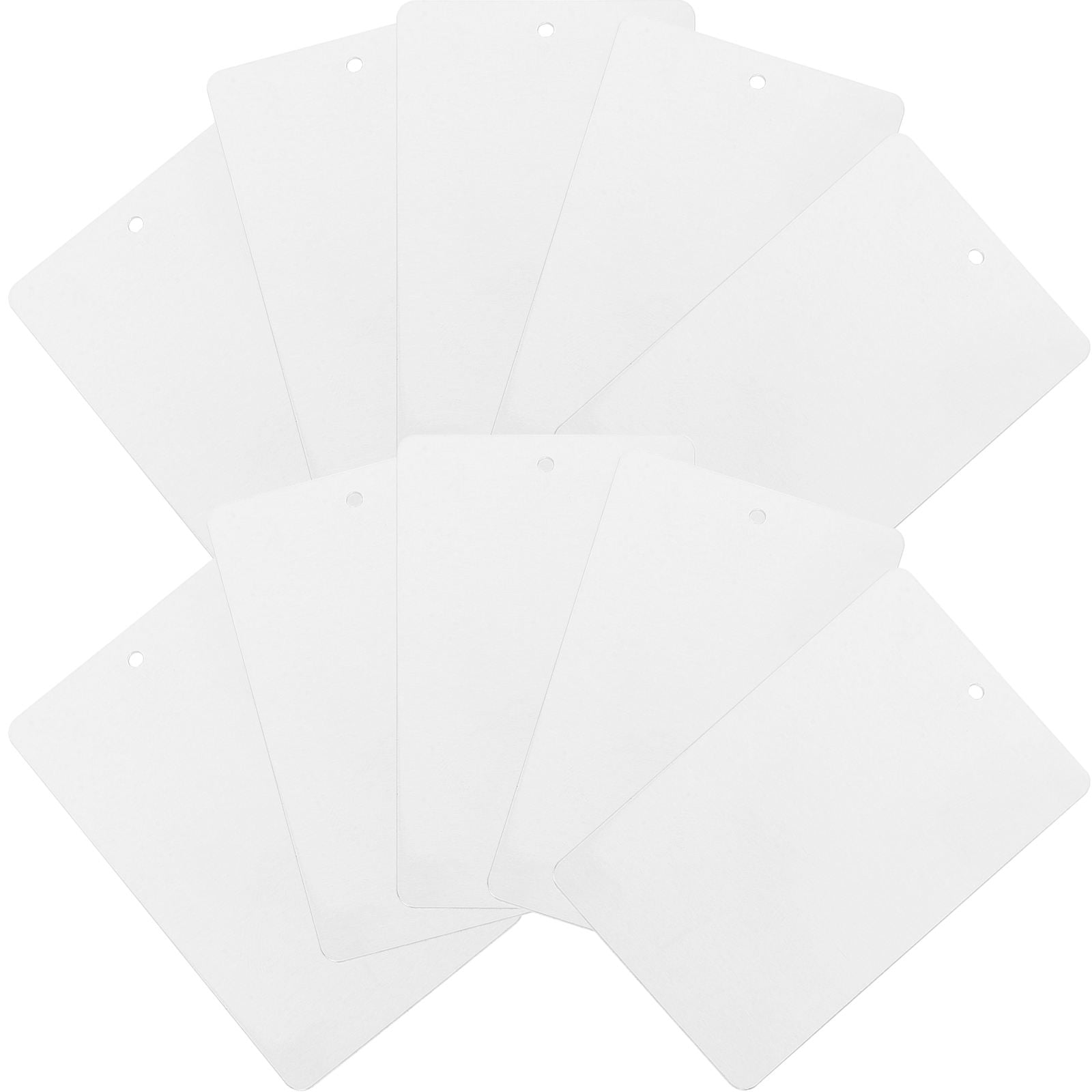 AURARMLET 50Pcs Tree Identification Tags Aluminum Number Tags Silver ...