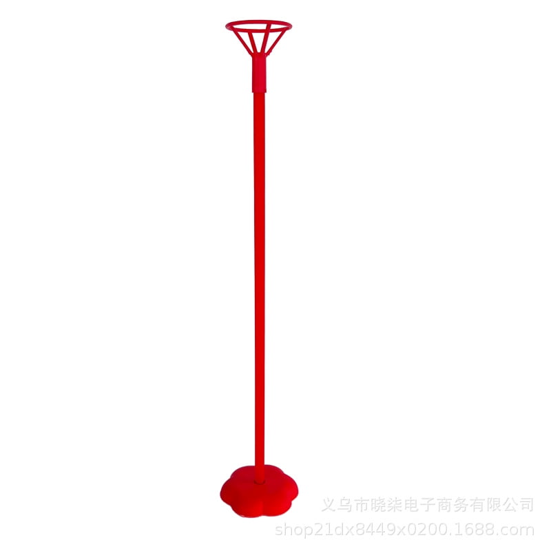 AURARMLET 50pcs Red Plastic Balloon Sticks with Base for Decor Use ...