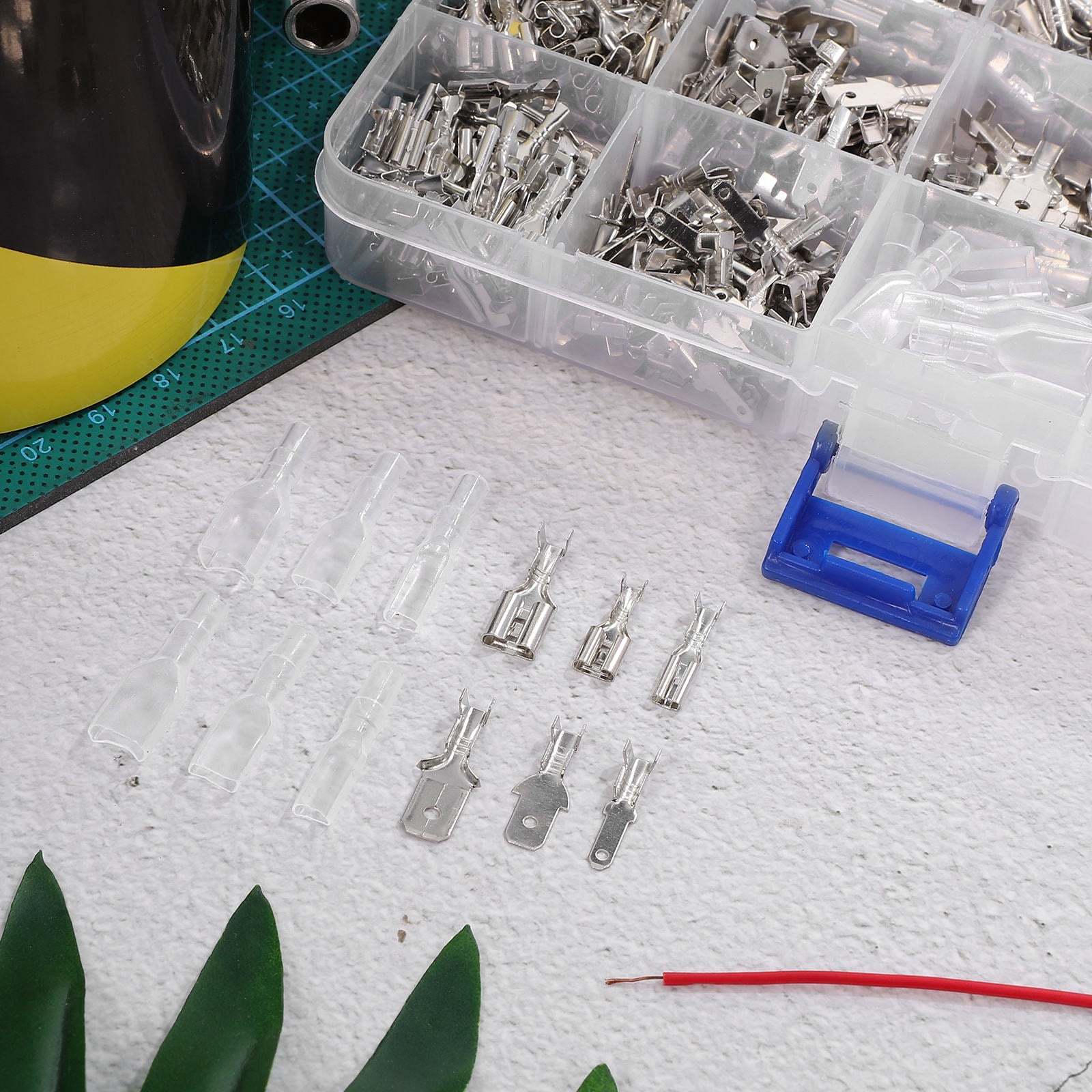 AURARMLET 540Pcs Spade Wire Crimp Terminal Connectors Kit Male and ...