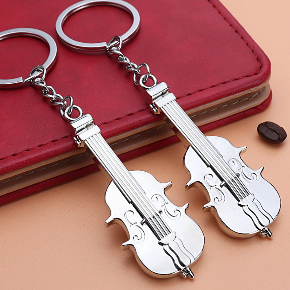 AURARMLET 5Pcs Mini Violin Keychain Set with Zinc Alloy for Music and ...