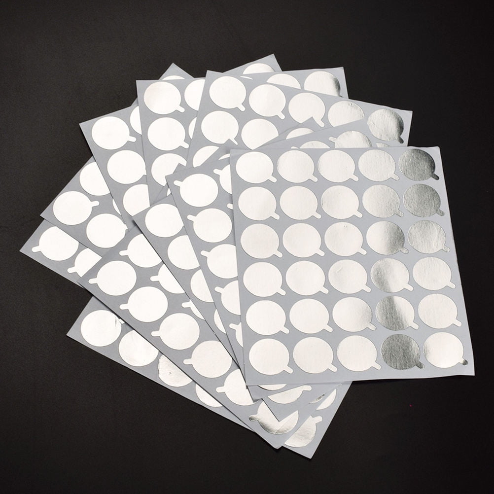 AURARMLET 600Pcs Eyelash Extension Sticker Pads Silver Aluminum Foil ...