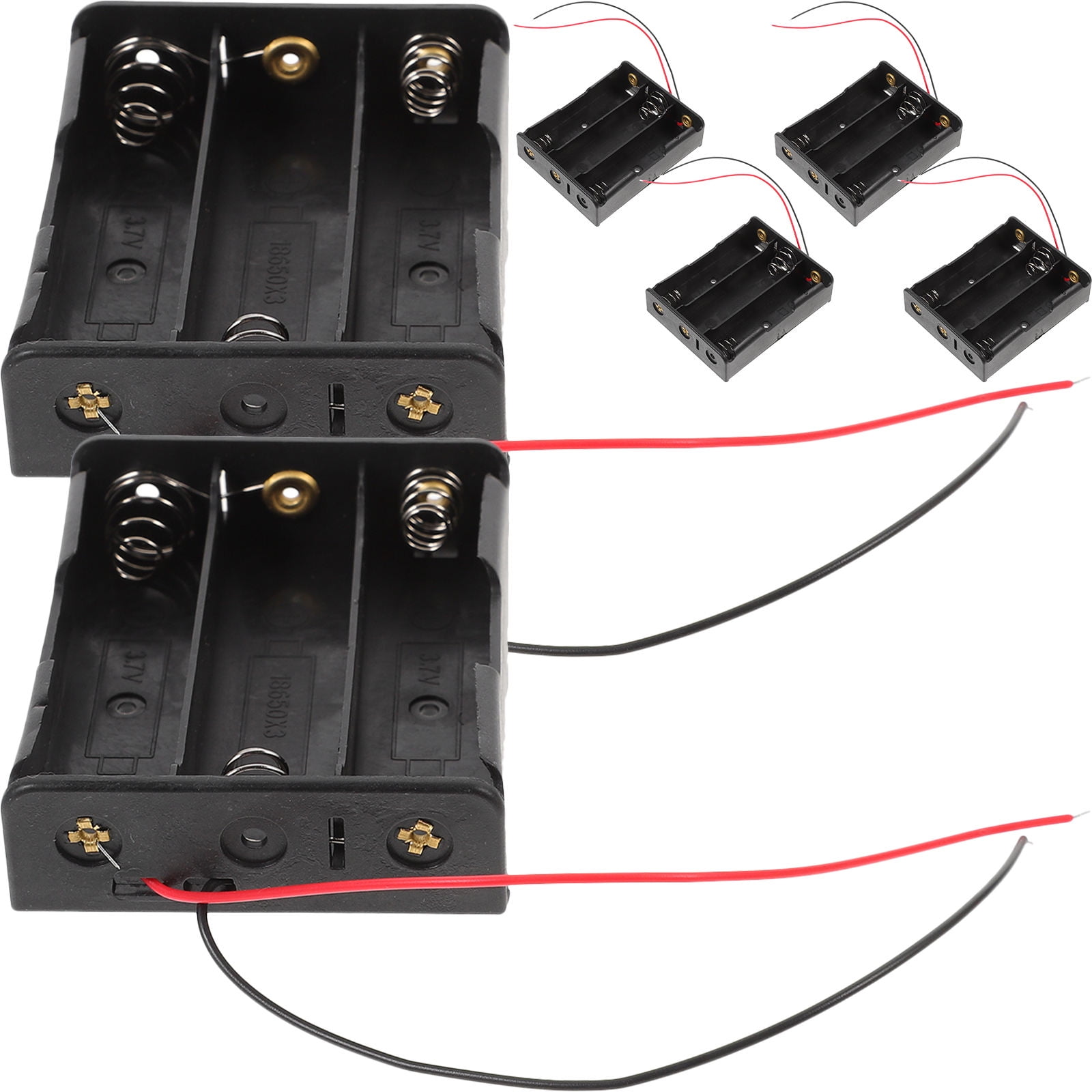 AURARMLET 6Pack Wired 3 x 3.7V AA Battery Holder Box for Portable Use ...