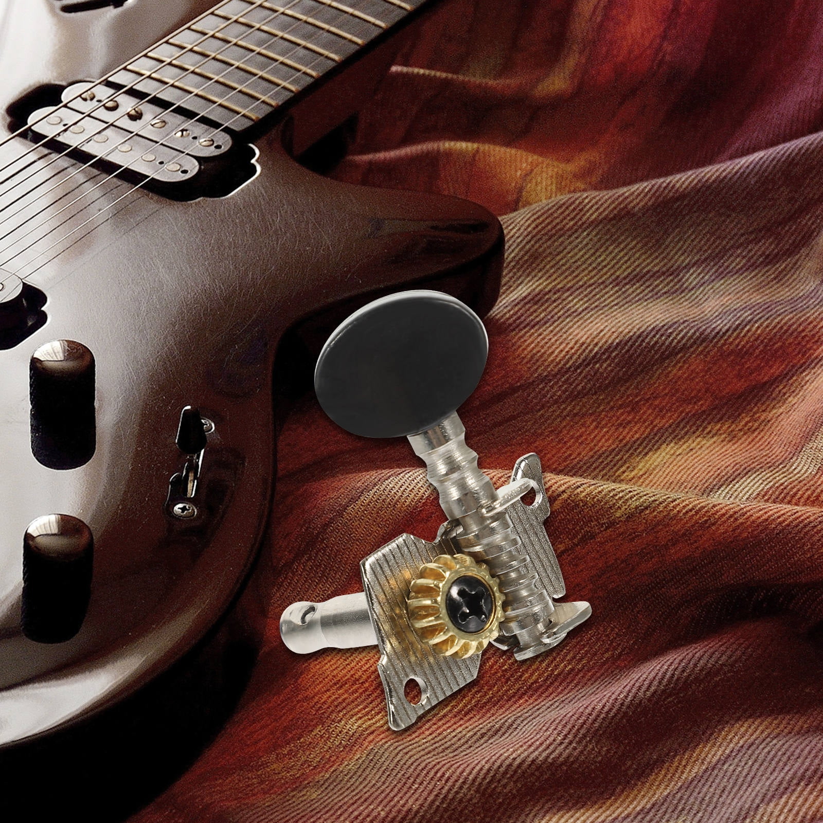 AURARMLET Guitar Tuner Pegs 6pcs Open Single Hole Machines for Acoustic ...