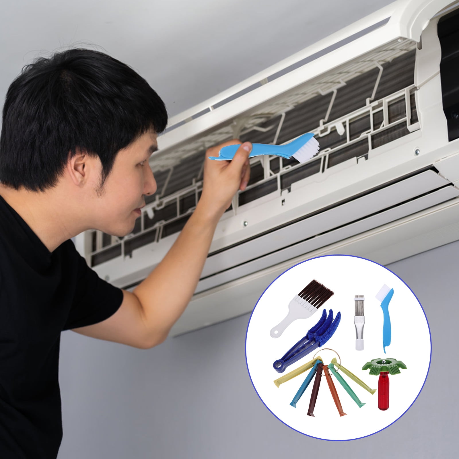 AURARMLET 6Pcs Radiator Brushes for Cleaning and Maintaining Air ...