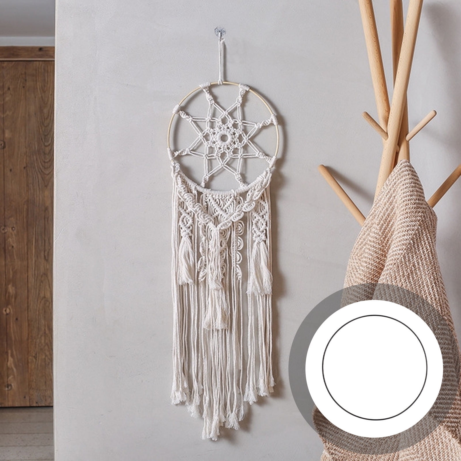 AURARMLET 6pcs Black Wreath Hoop Floral Hoops Iron Centerpiece DIY ...