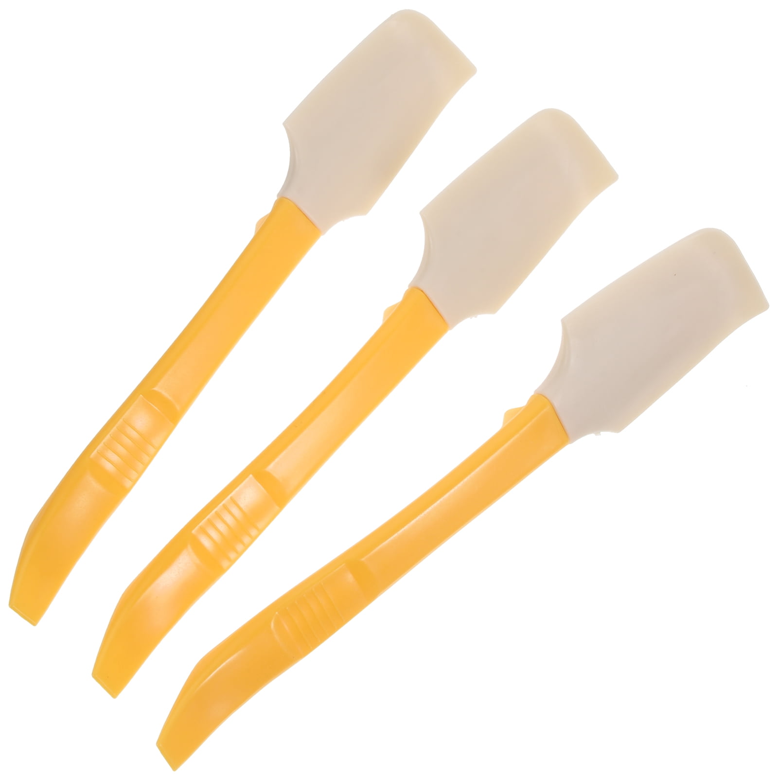 AURARMLET Shape Spatula Yellow 8Pcs 7.3X1.3X0.4In Silicone - Walmart.com
