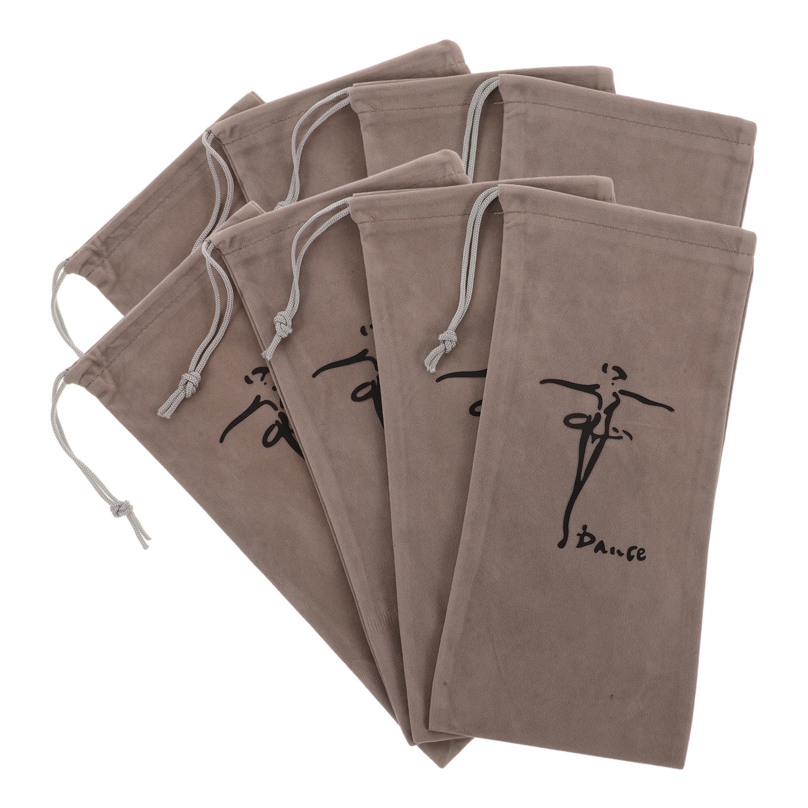 AURARMLET 8Pcs Stylish Beige Dance Shoe Pouch with Drawstring for ...