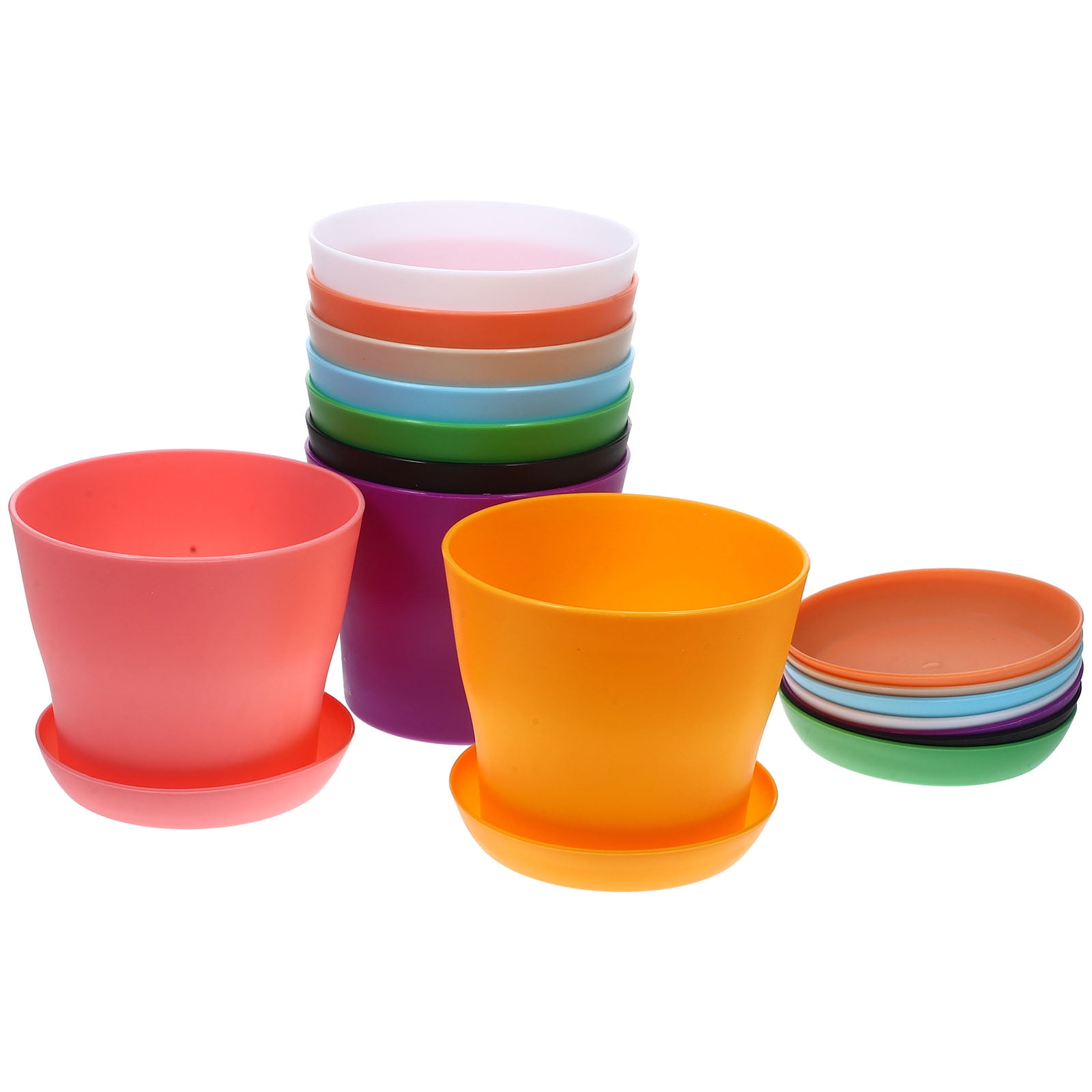 AURARMLET Orchid Flower Pots Assorted Color PP 9 Sets - Walmart.com