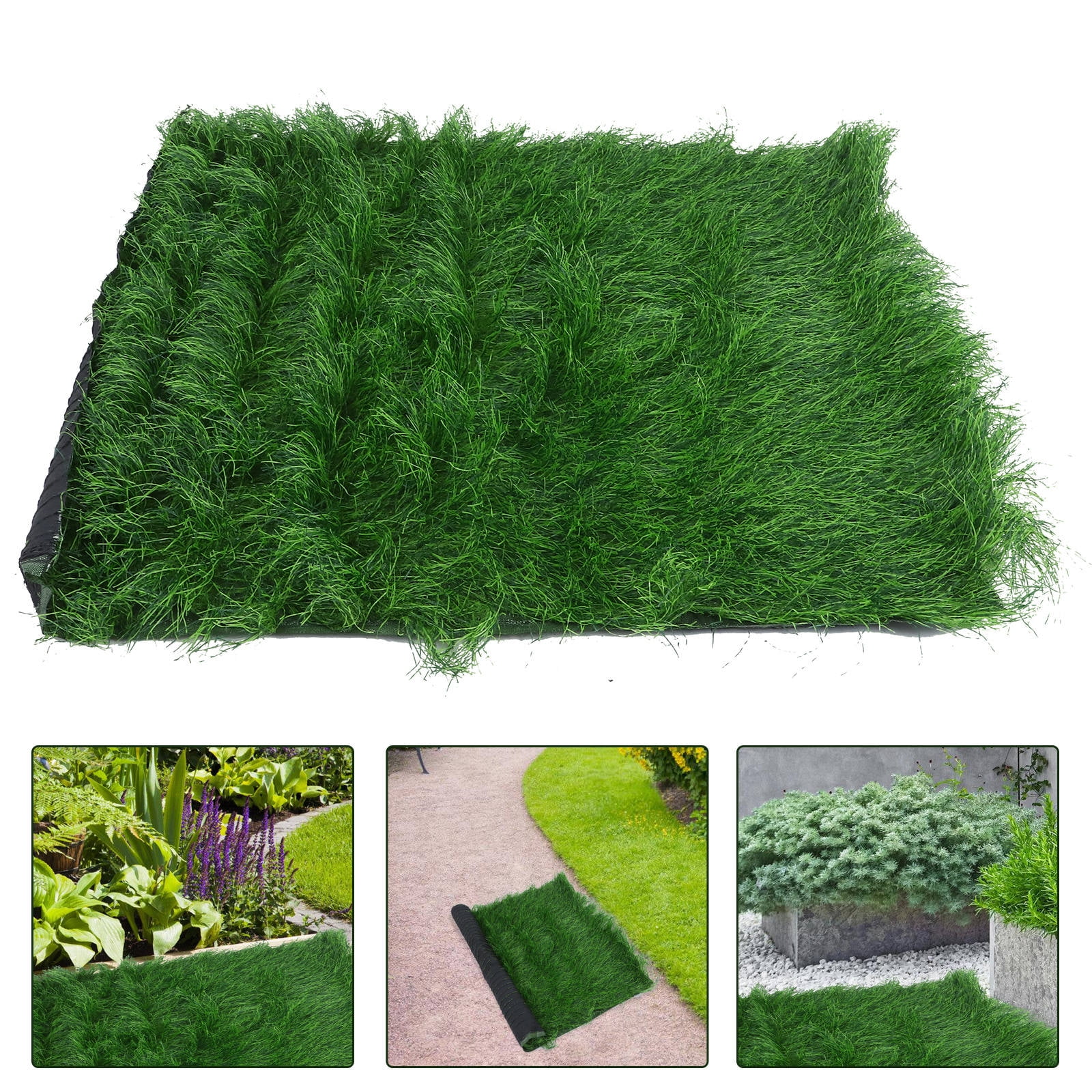 AURARMLET Multi-Color Artificial Grass Backdrop Realistic PE Turf Roll ...