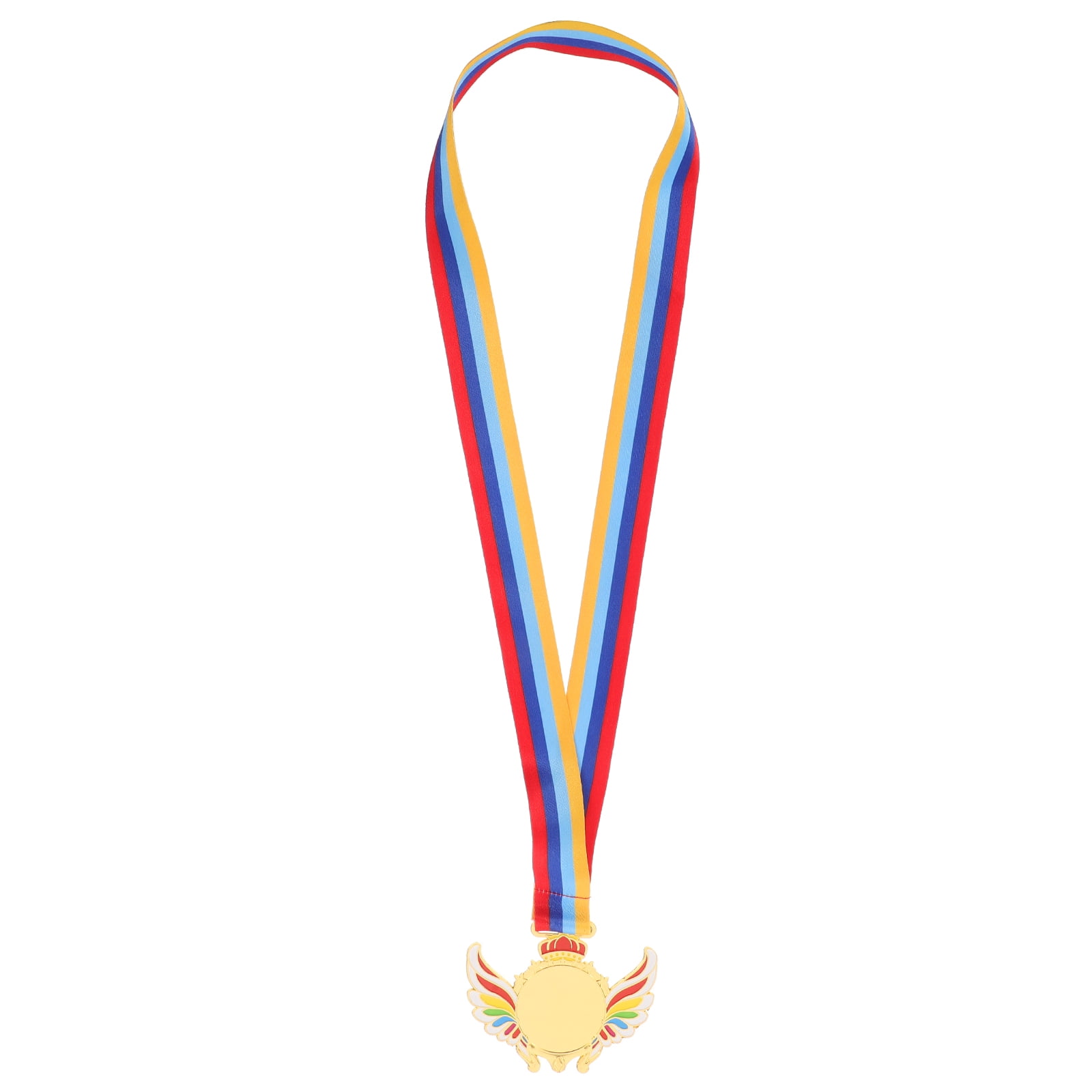 AURARMLET Award Medals With Neck Ribbon Medal Golden Plastic For ...