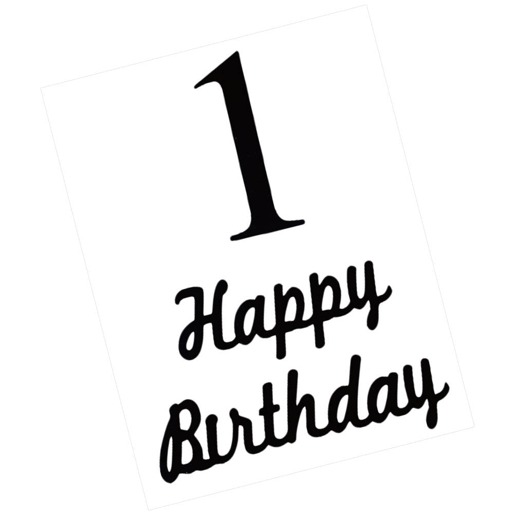 AURARMLET 1Set Birthday Wall Sticker Felt Material Simple Style for ...