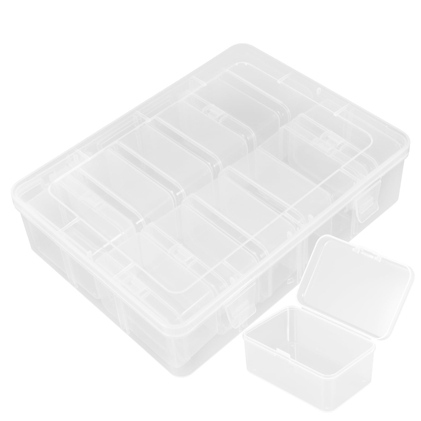 AURARMLET Transparent PP Beads Organizer Case for Storage Use with ...