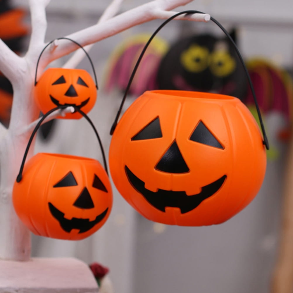 AURARMLET Small Pumpkin Buckets Pumpkin Buckets Orange PC 6Set 2.6X2 ...