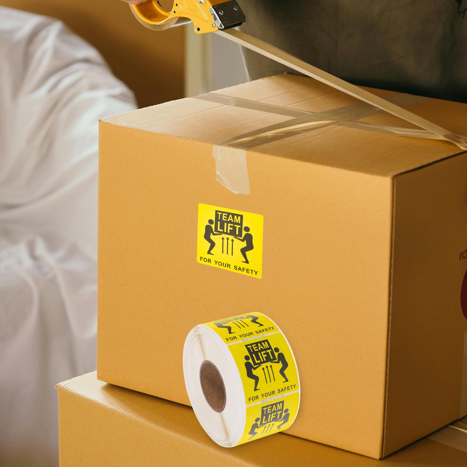 AURARMLET Caution Heavy Stickers for Shipping Team Lift Label with ...