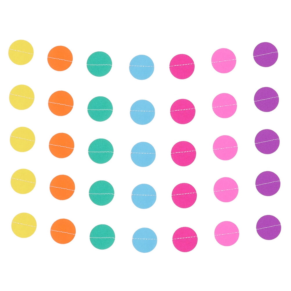 AURARMLET Circle Dots Hanging Garland 3Pcs Paper Bunting For Wedding ...