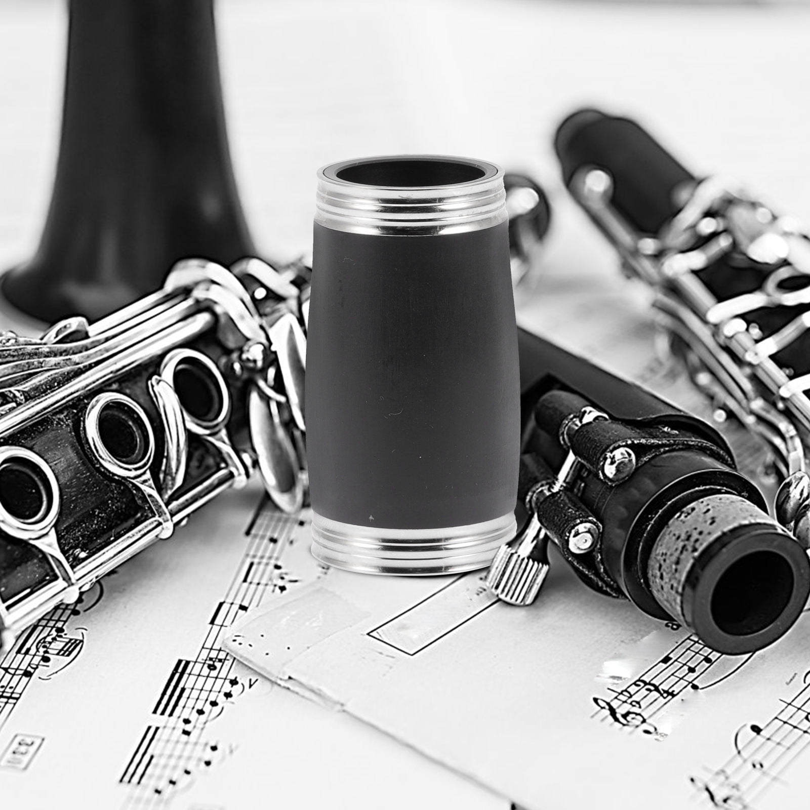 AURARMLET Clarinet Two Section Tube Black for B Flat Pitch Practical ...