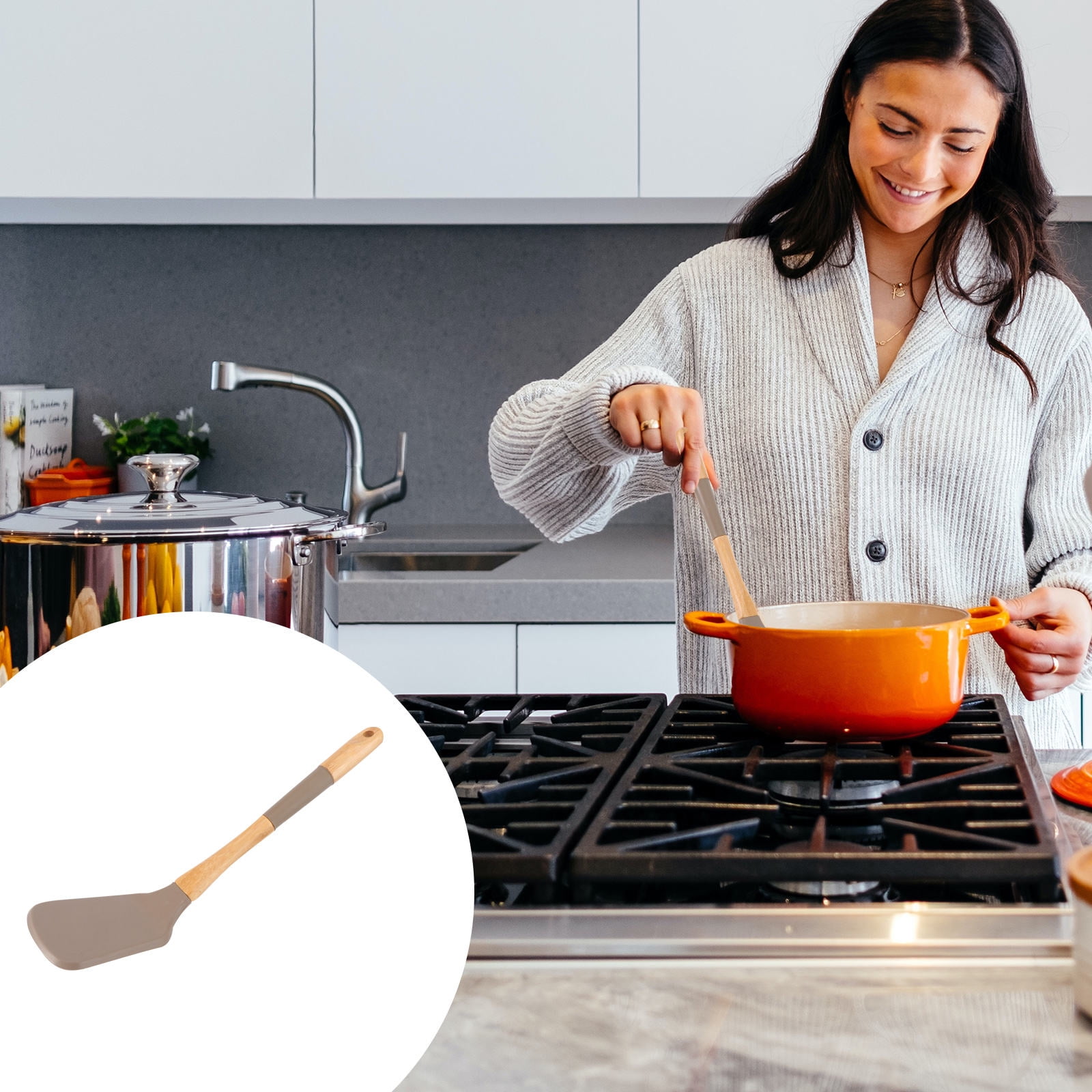 AURARMLET Cooking Utensils Kitchen Utensil Wooden Heat Resistant 1 ...