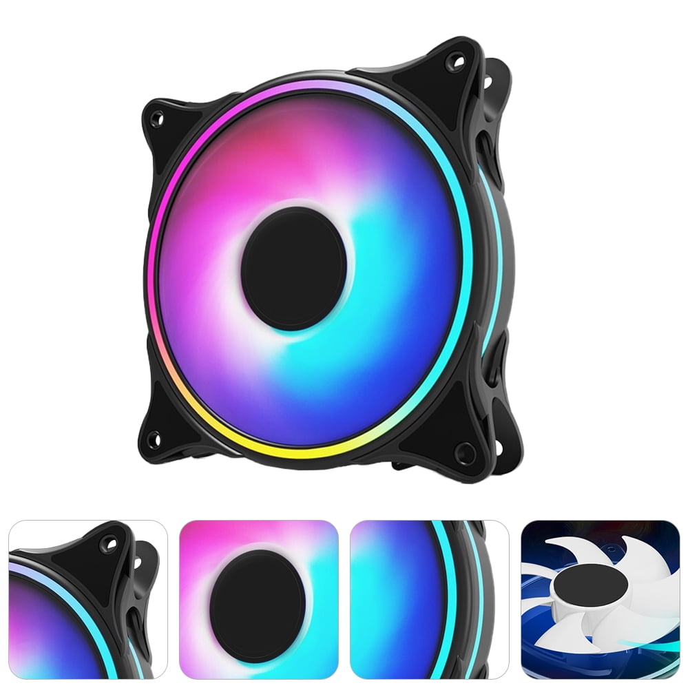 AURARMLET Argb Computer Cooling Fan with 7 Scimitar Blades and Silicone ...