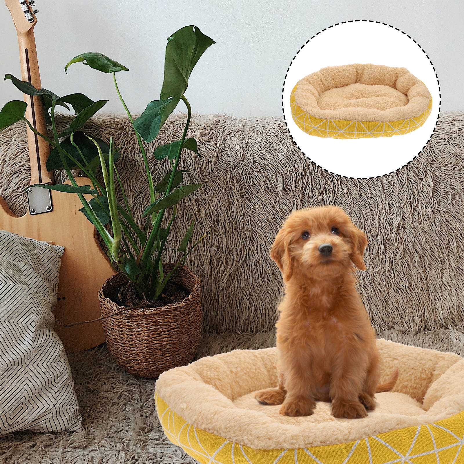 AURARMLET Cozy Indoor Sleeping Nest for Dogs and Puppies Comfortable ...