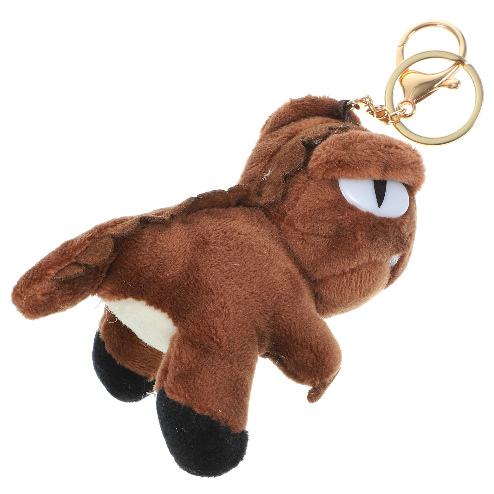 AURARMLET Dinosaur Keychain Plush Metal PP Cotton 1Set 3.5x3.3x4in ...