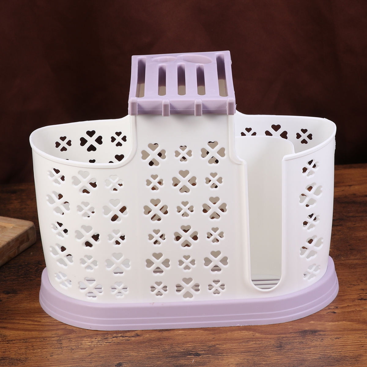 AURARMLET Cutlery Storage Rack 1Pack Milk Purple Plastic ...