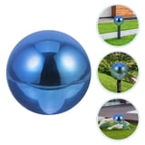 AURARMLET Polished Blue Reflective Garden Gazing Globe Smooth ...