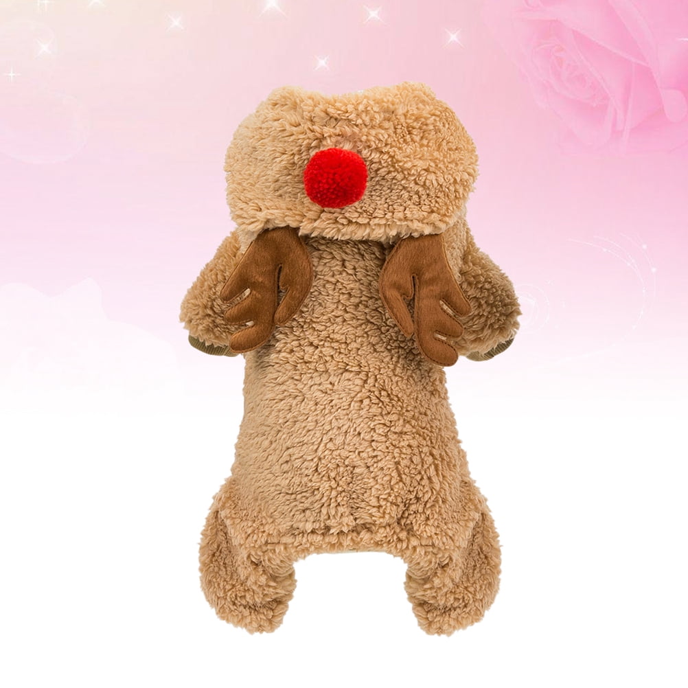 AURARMLET Dog Winter Warm Coat Reindeer Costume 1Pcs Comfortable Cotton ...