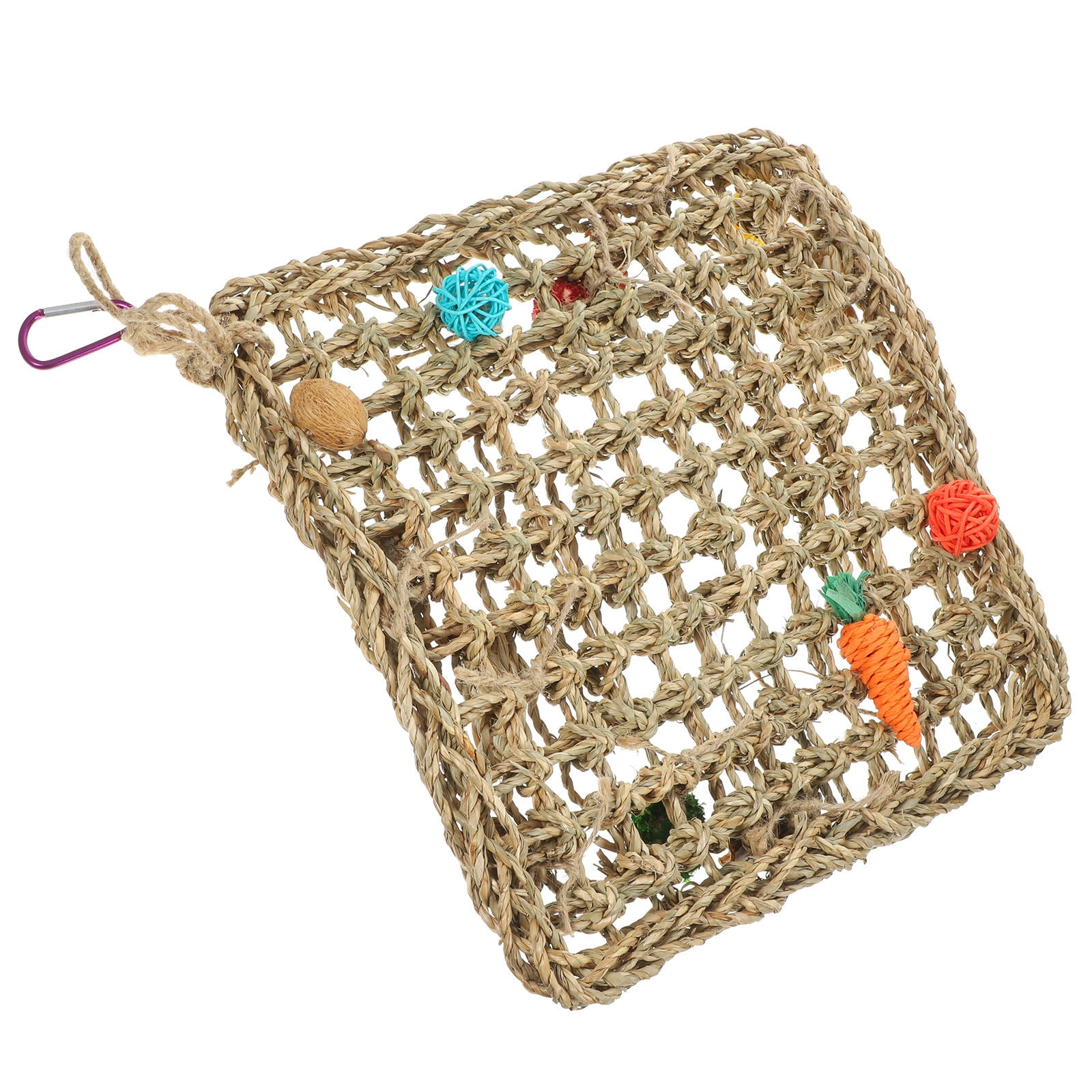 AURARMLET Durable Wooden Parrot Hammock with Nest and Swing for Home ...