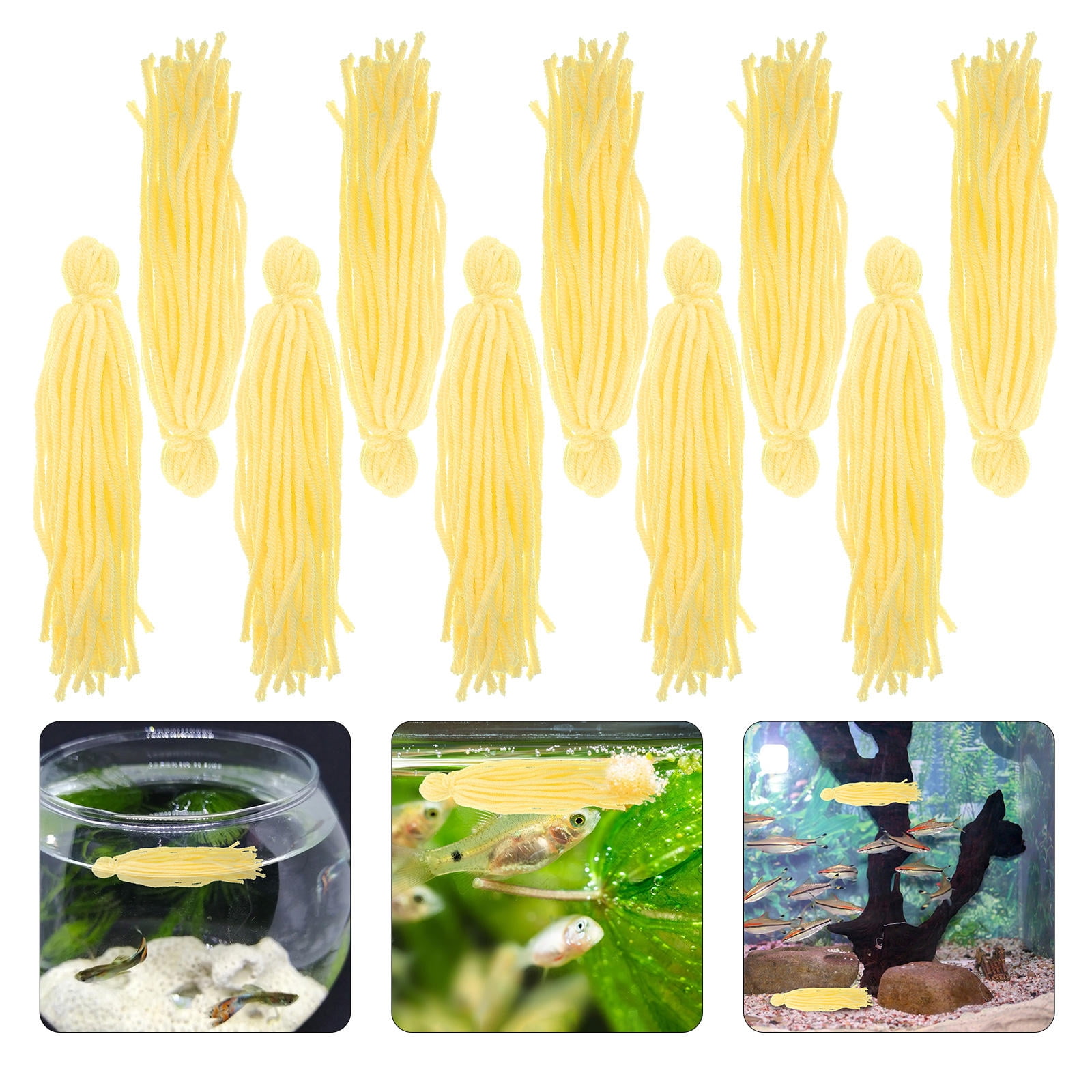 AURARMLET Fish Breeding Mop 10Set for Shrimp and Aquarium Maintenance ...