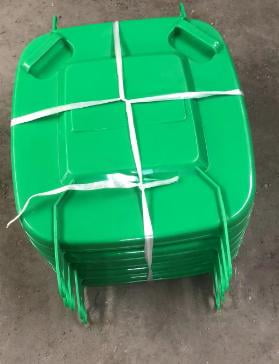 AURARMLET Blue Plastic Trash Can Lid Replacement for Outdoor Garbage ...