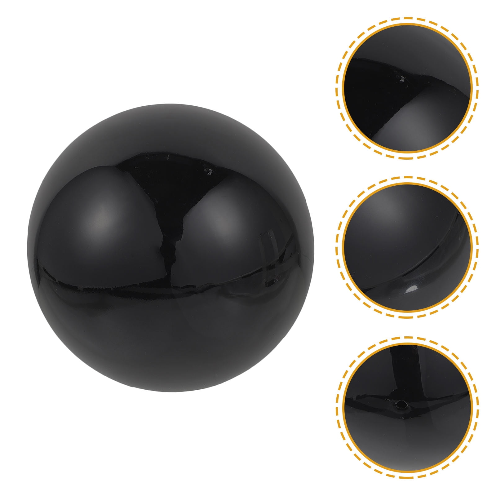AURARMLET Stainless Steel Gazing Ball Reflective Gazing Globe Black ...